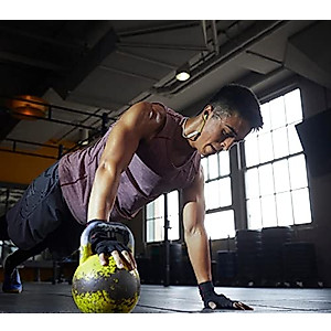 Plantronics BackBeat FIT 300 Sweatproof Sport Earbuds, Wireless Headphones, Grey/Lime