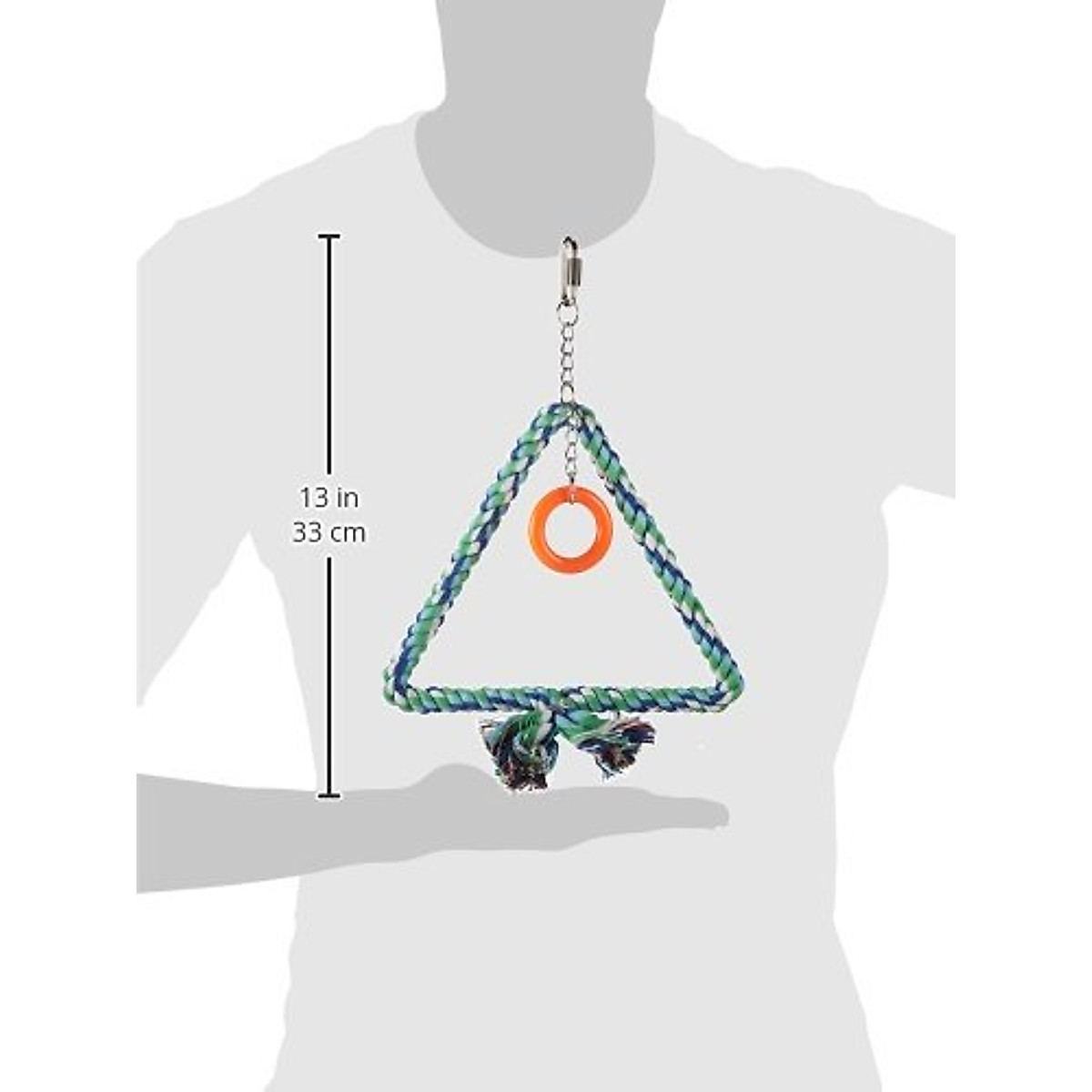 Paradise Toys Medium Triangle Swing, 8-Inch W by 11-Inch L