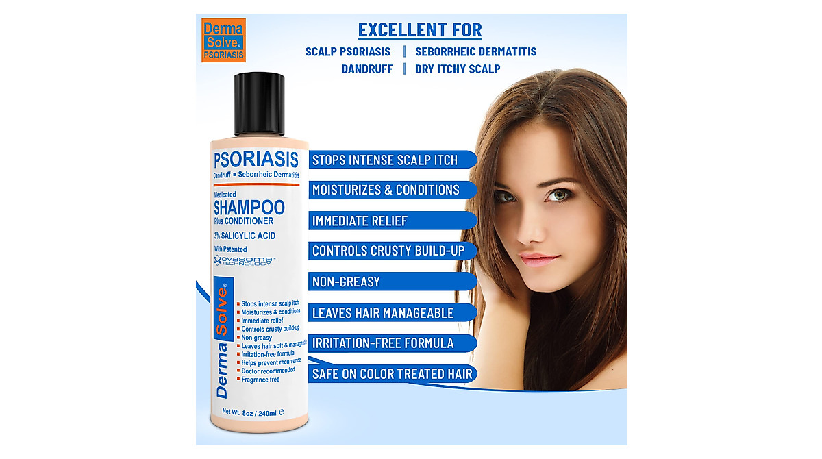 DermaSolve Medicated Shampoo: Psoriasis & Dandruff Relief