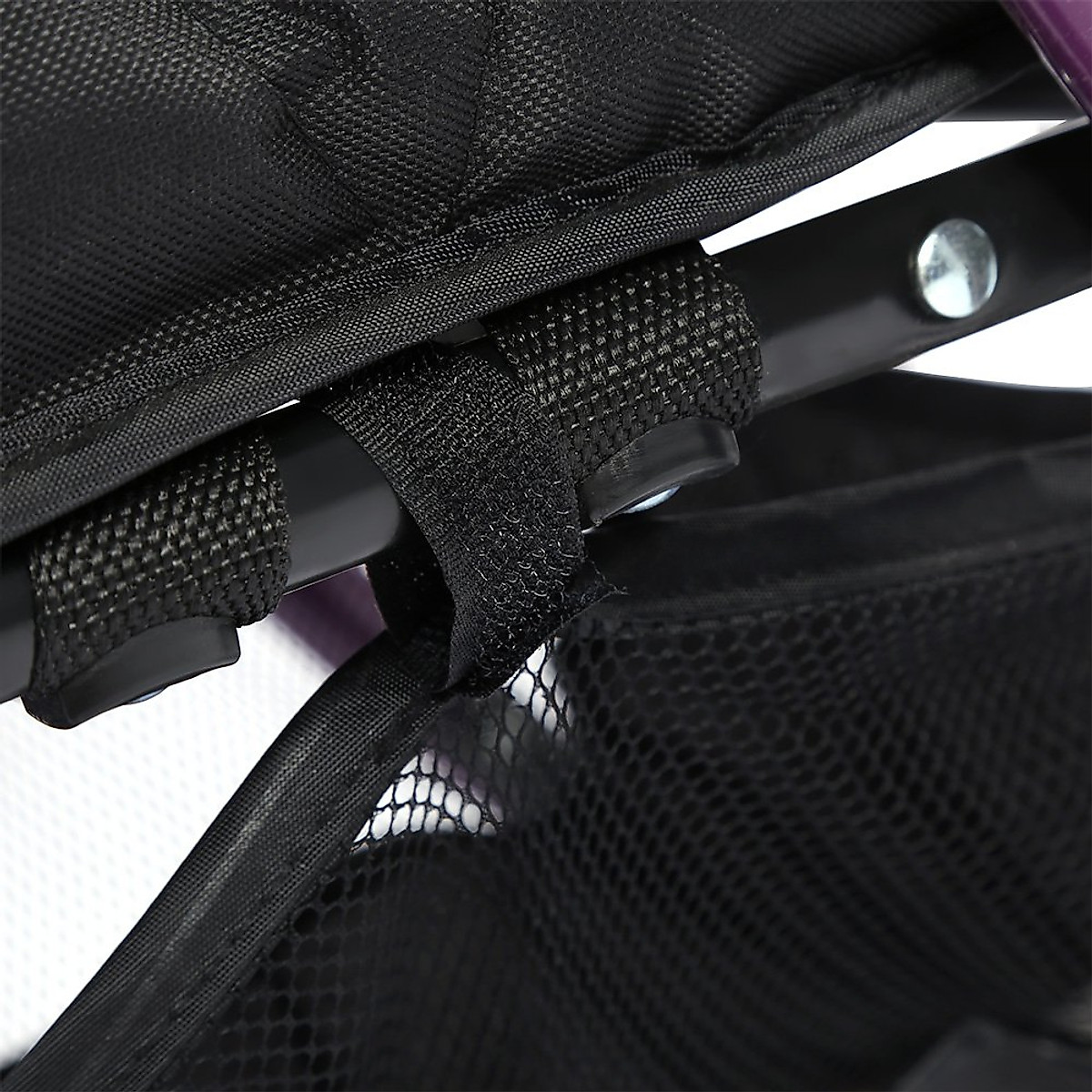 Yosoo Stroller Bottom Storage Bag, 2PCS Installable Baby Car Buggy Pushchair Basket Shopping Case Organizer with Magic Sticker and Buttons, A Stable Firm Place for Placing Kid's Supplies