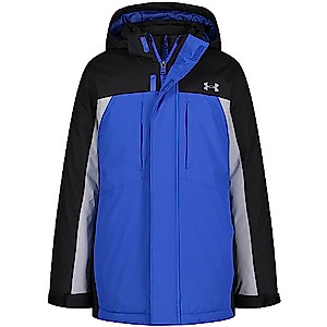 Under Armour Boys' Westward 3-in-1 Jacket, Removable Hood & Liner, Windproof & Water Repellant, Royal Colorblock