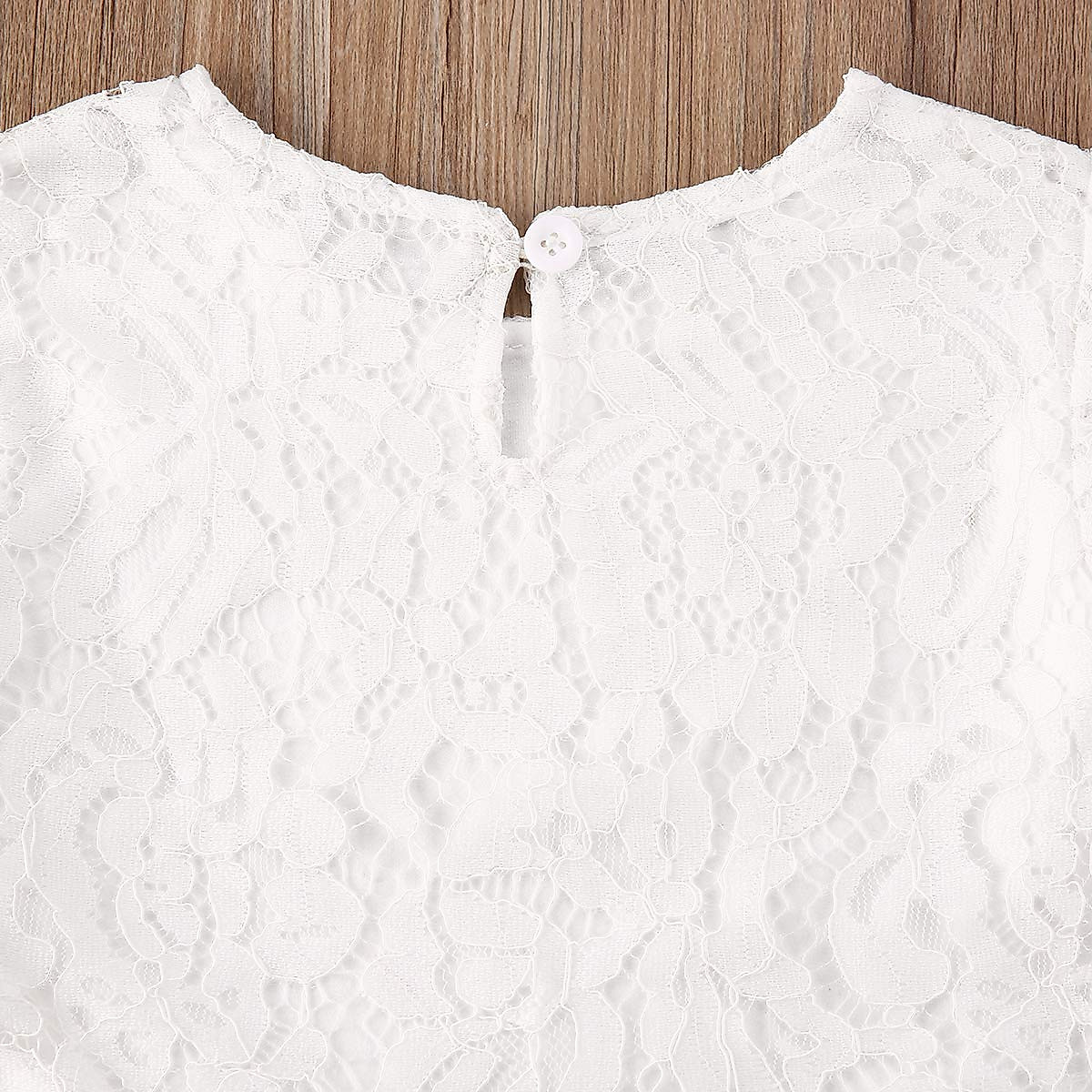 Goelsakurara 2PCS Kids Baby Girl Lace Hollow T-Shirt Tops+Tutu Skirt Toddler Ruffle Layers Dresses Outfits Birthday Party Pink, 3-4T