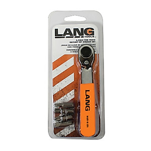 Lang Tools 5221 5-Piece Fine Tooth Bit Wrench Set , Black