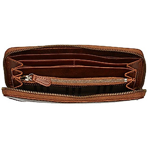 Frye womens Melissa Zip Wallet, Cognac, One Size US