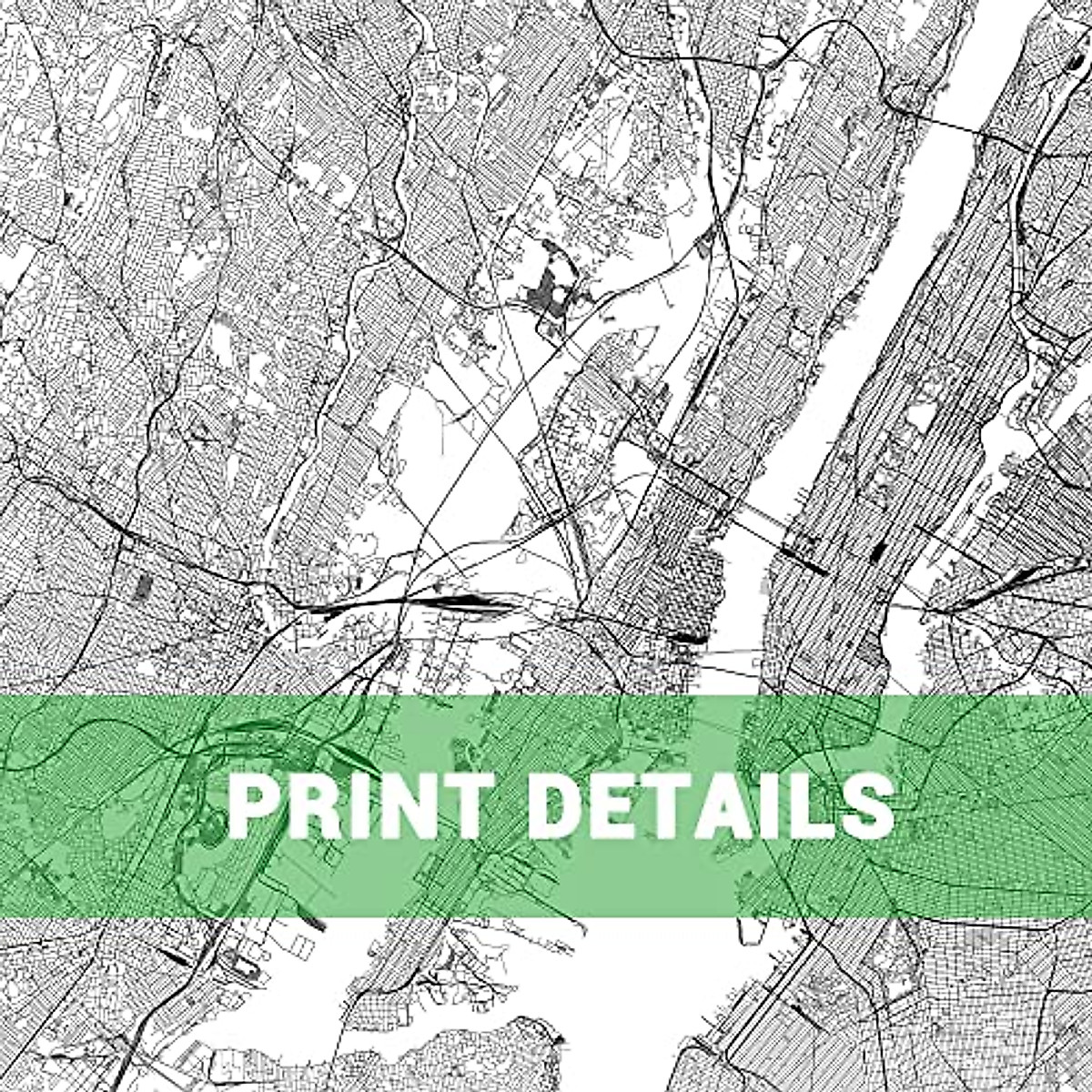 Dear Mapper JerseyCity United States View Abstract Road Modern Map Art Minimalist Painting Black and White Canvas Line Art Print Poster Art Line Paintings Home Decor (Set of 3 Unframed) (16x24inch)