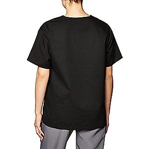 Dickies Women's EDS Signature Scrubs 86706 Missy Fit V-Neck Top (Size 2X-5X), Black, XXXX-Large