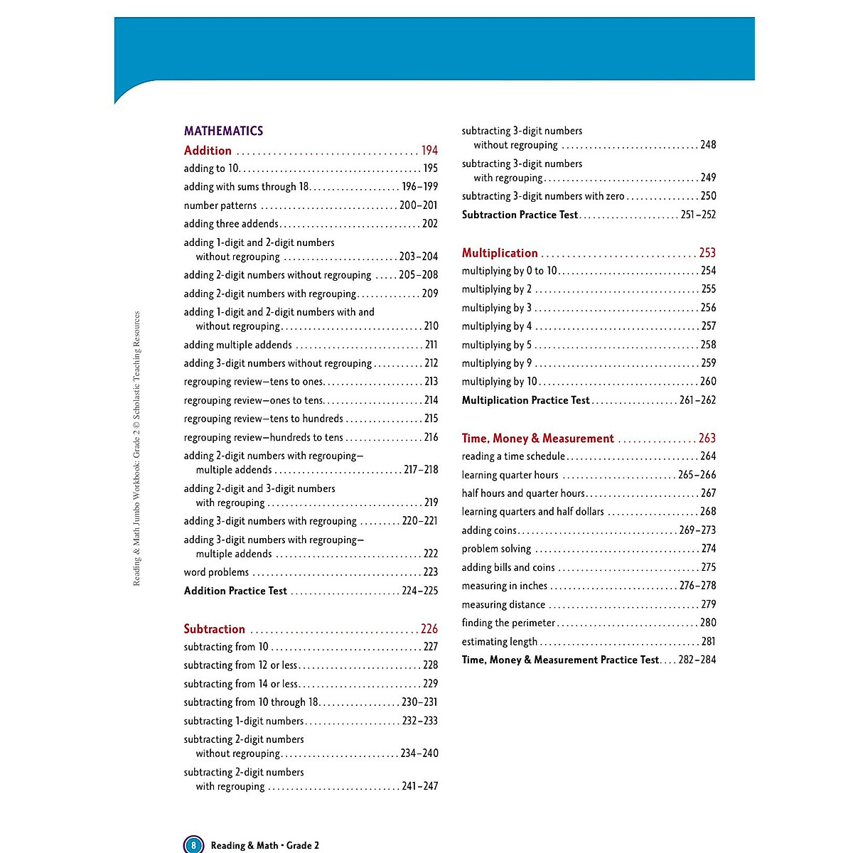 Scholastic Success with Reading and Math Jumbo Workbook
