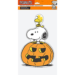 PEANUTS HALLOWEEN CLINGS DOUBLE SIDED 6 PIECES