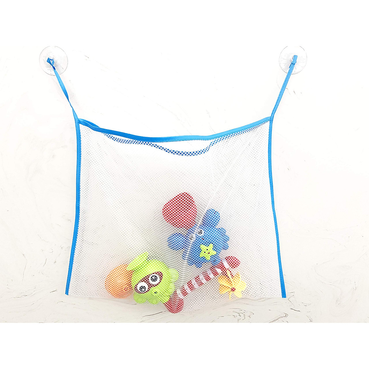 ic toyzz Baby Bath Toys - Waterfall Bathtub Toys with Fill, Spin and Flow Suction Cup Toy, Colander Bathtub Toys and Bath Toy Holder. Colorful Toddler Bath Toys for Toddlers 1-3 and Up