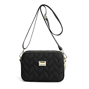 WITERY Small Crossboby Purse for Women - Waterproof Nylon Crossbody Phone Purse Shoulder Bag with Adjustable Strap, Lightweight Ladies Multi-Pocket Small Purses Travel Purse Handbags