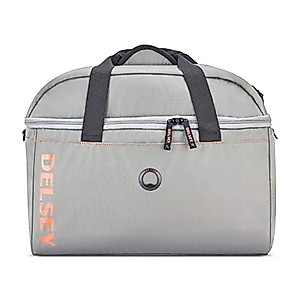 DELSEY Paris Egoa Travel Duffel Bag Made from 100% Recycled Materials, Light Gray, 18 Inch