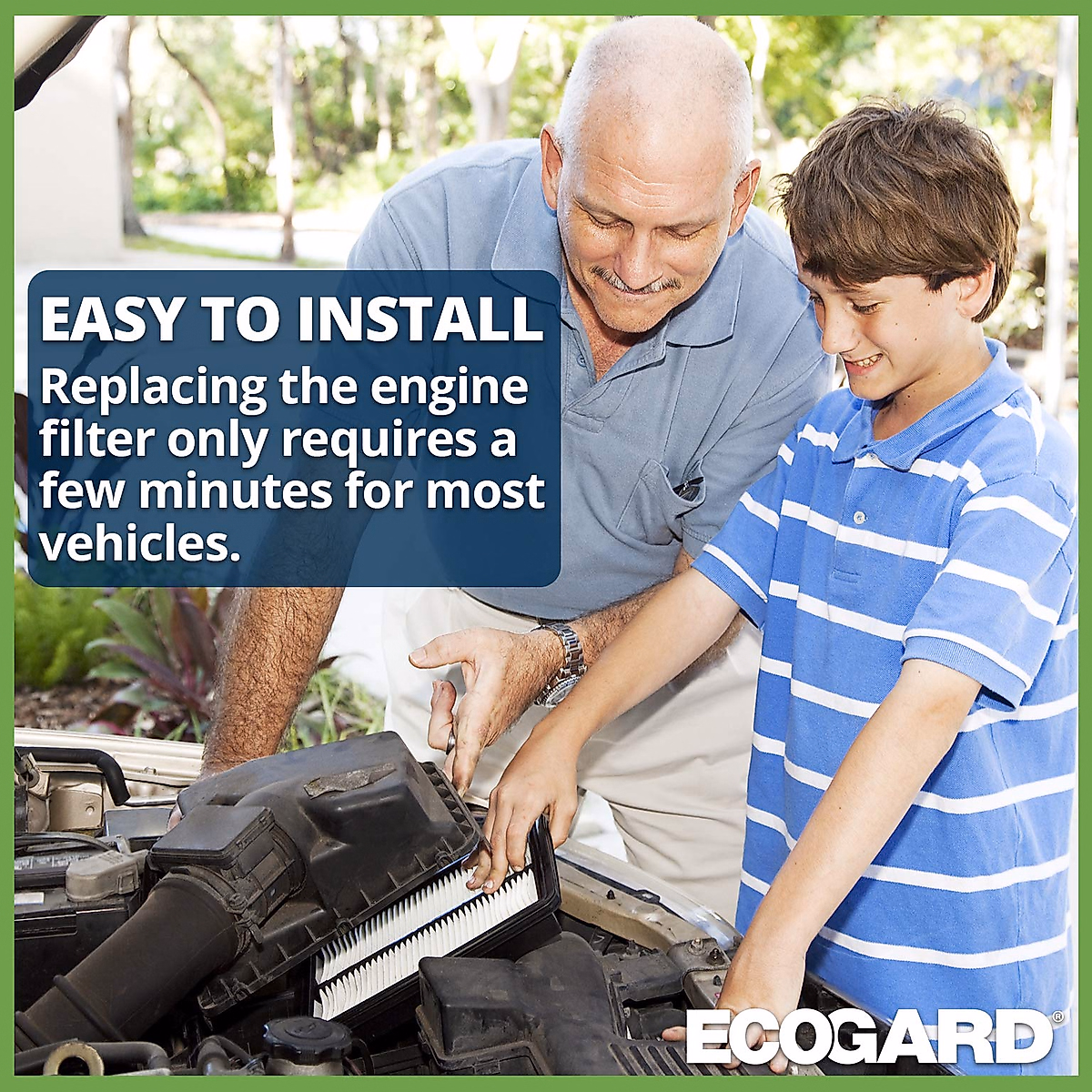 ECOGARD XA5323 Premium Engine Air Filter Fits Ford Escape 3.0L 2001-2008, Taurus 3.0L 2000-2007, Escape 2.5L 2009-2012, Escape 2.3L 2005-2008, Escape 2.0L 2001-2004 | Mercury Mariner 3.0L 2005-2008