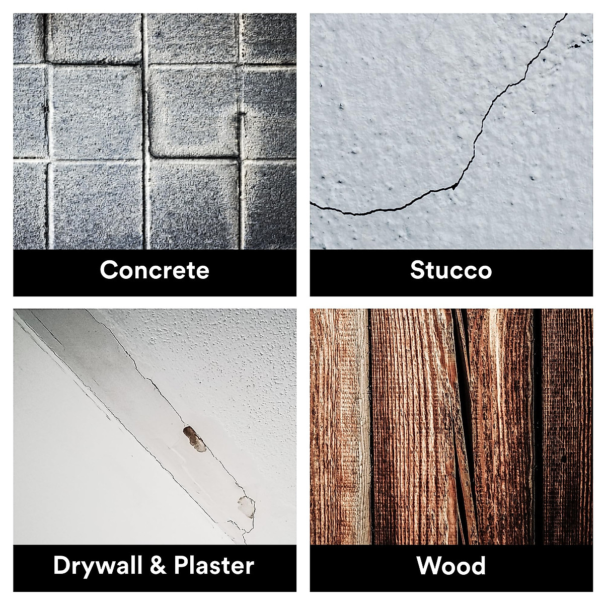 3M High Strength Crack Repair, 10 oz, Wall Crack Repair, Caulk Tube, Ideal for Repairing Large Holes, Cracks & Damaged Surfaces in Drywall, Plaster, Stucco, Concrete & Wood (CR-10-CLK)