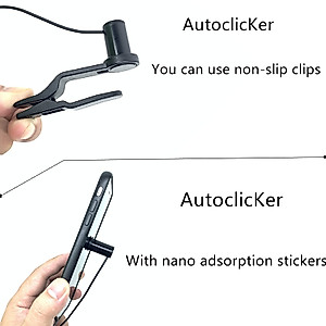 QIDAI Auto Clicker for Phone iPad, Screen Device Auto Clicker, Suitable for Games, Live Broadcasts, Reward Tasks, Adjustable Auto Clicker Simulated Finger Clicking.（1 Second Fastest 25 Times）