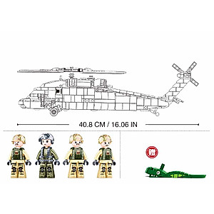 Sluban Modelbricks-Uh-60 Black Hawk 692Pcs 8+