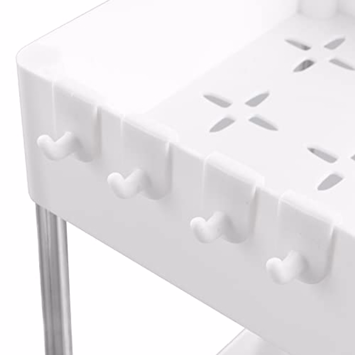 Otufan Under Sink Countertop Organizer, Abs Pull-Out Single-Layer Under Sink Countertop Organizer Storage Organizer for Kitchen Bathroom Cosmetic Storage(#2)