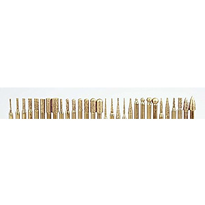 SE 30-Piece Set of Titanium-Coated Diamond Burrs, Grits 120-150 - 82331TF
