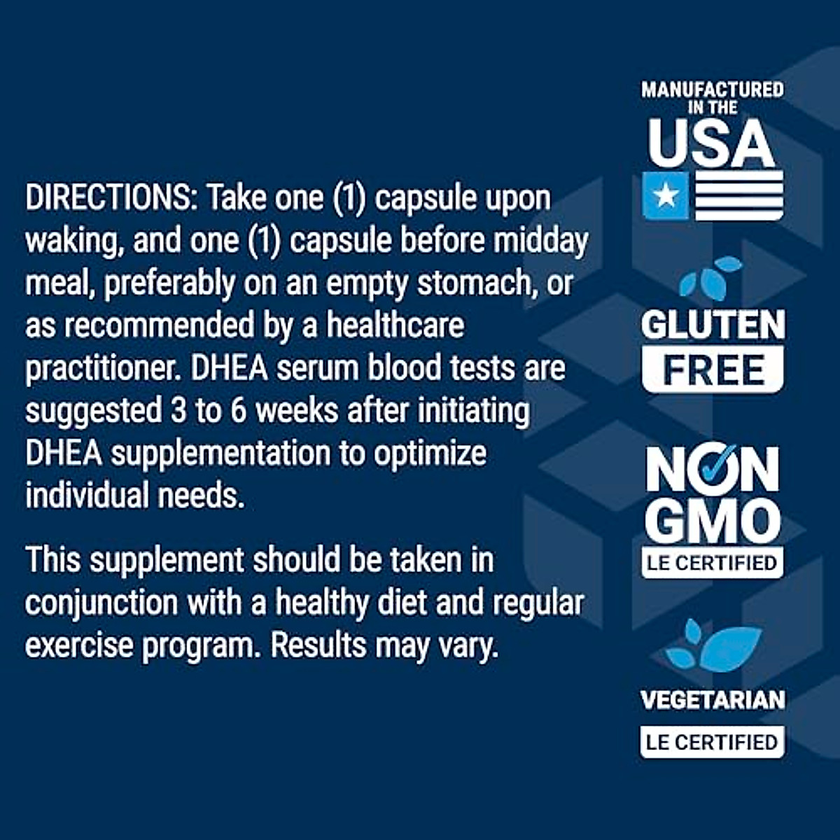 Life Extension DHEA Complete with 7-Keto - Maximize Support of Healthy Body Weight, Mood, Lean Muscle Mass, Libido & More - Non-GMO, Gluten-Free, Vegetarian - 60 Capsules
