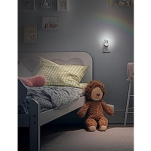 Rainbow Night Light, LOHAS[2 Pack] Plug in Night Light for Kids, 0.6W LED Dusk to Dawn Sensor Cute Nursery Gift, Daylight White 5000K, 30/60LM Nightlight for Baby Children Boy Toddler Decoration