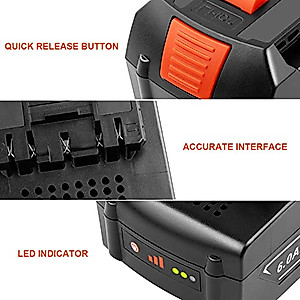 ARyee 18V 6.0Ah Bosch BAT620 Battery Replacement Bosch Cordless Power Tools BAT609 BAT610 BAT610G BAT612 BAT618 BAT618G BAT619G