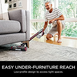 Shark Rocket Pet Pro with Self-Cleaning Brushroll, HEPA Filter Lightweight Cordless Stick Hand Vacuum, 7.5 lbs, Magenta