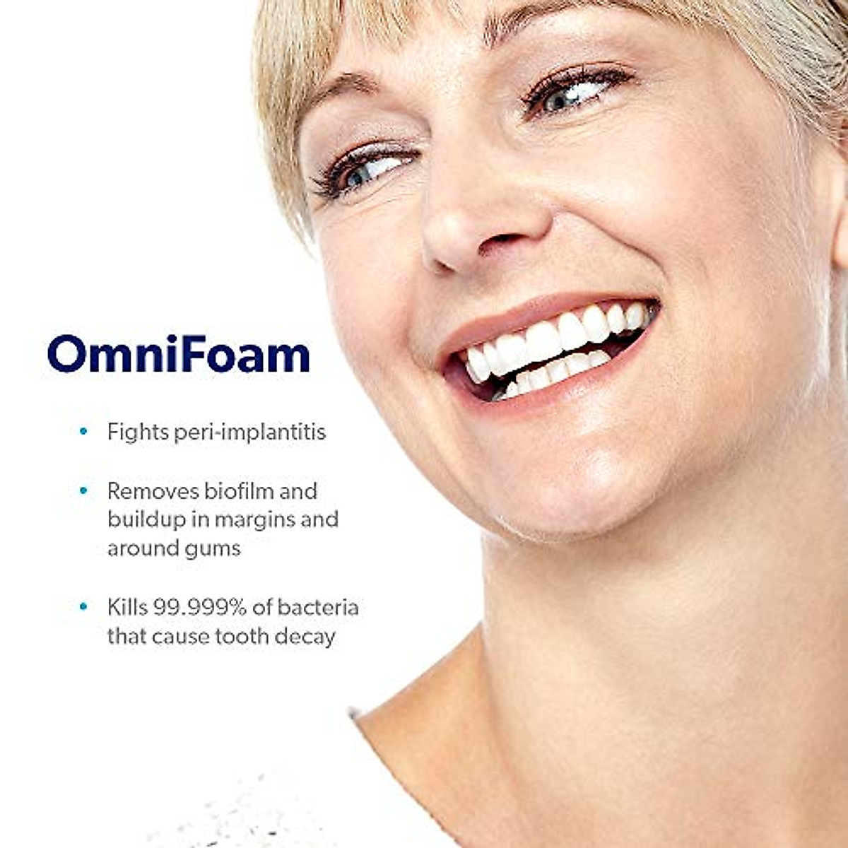 EverSmile OmniFoam Dental Cleaner for Implants, Crowns, and Bridges - Implant Cleaner - Crowns Cleaner - Bridges Cleaner - Dental Crown Cleaner (50 mL) (1 Pack)