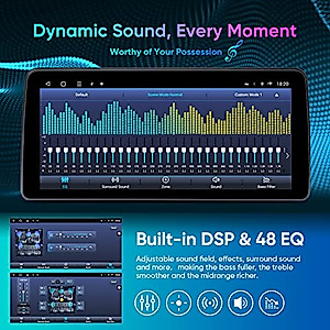 5G WiFi 11.4″(2G/3GRam 32G ROM) Single Din 8Core Adjustable Touchscreen Car Radio with Carplay&Android Auto/FM/48-EQ Car Radio/Bluetooth/1080P Backup Camera (8Core(3Ram 32Rom) WiFi)