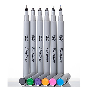 Mr. Pen- Fineliner Pens, 0.2 mm, 6 Pack, Ultra Fine, No Bleed, Bible Pens, Assorted Colors, Art Pens, Pens Fine Point, Drawing Pens, Sketching Pens, Pens for Drawing, Liner Pens for Drawing