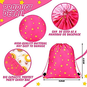 16 Pieces Star Goodie Bags for Kids Star Drawstring Party Favor Bags Birthday Party Favors Oxford Fabric Gift Bags Treat Backpack Bags for Girls Boys School Travel Baby Shower Party Supplies