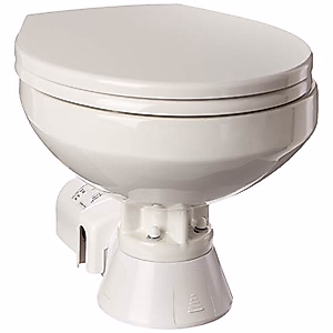 Jabsco 37010-4192 Electric Marine Toilet Regular Bowl 12 Volt Soft Close Boating Head, Blue
