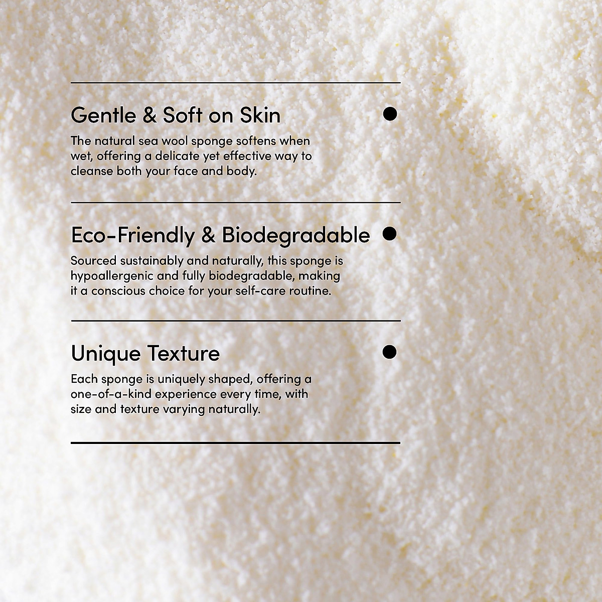 LATHER - Natural Sea Wool Sponge, 5-6" - Organic Exfoliating Body Scrubber - Soft, Gentle Cleansing - Hypoallergenic - All Skin Types - Florida Natural Loofah Sponge - Cruelty Free - Beauty & Skincare