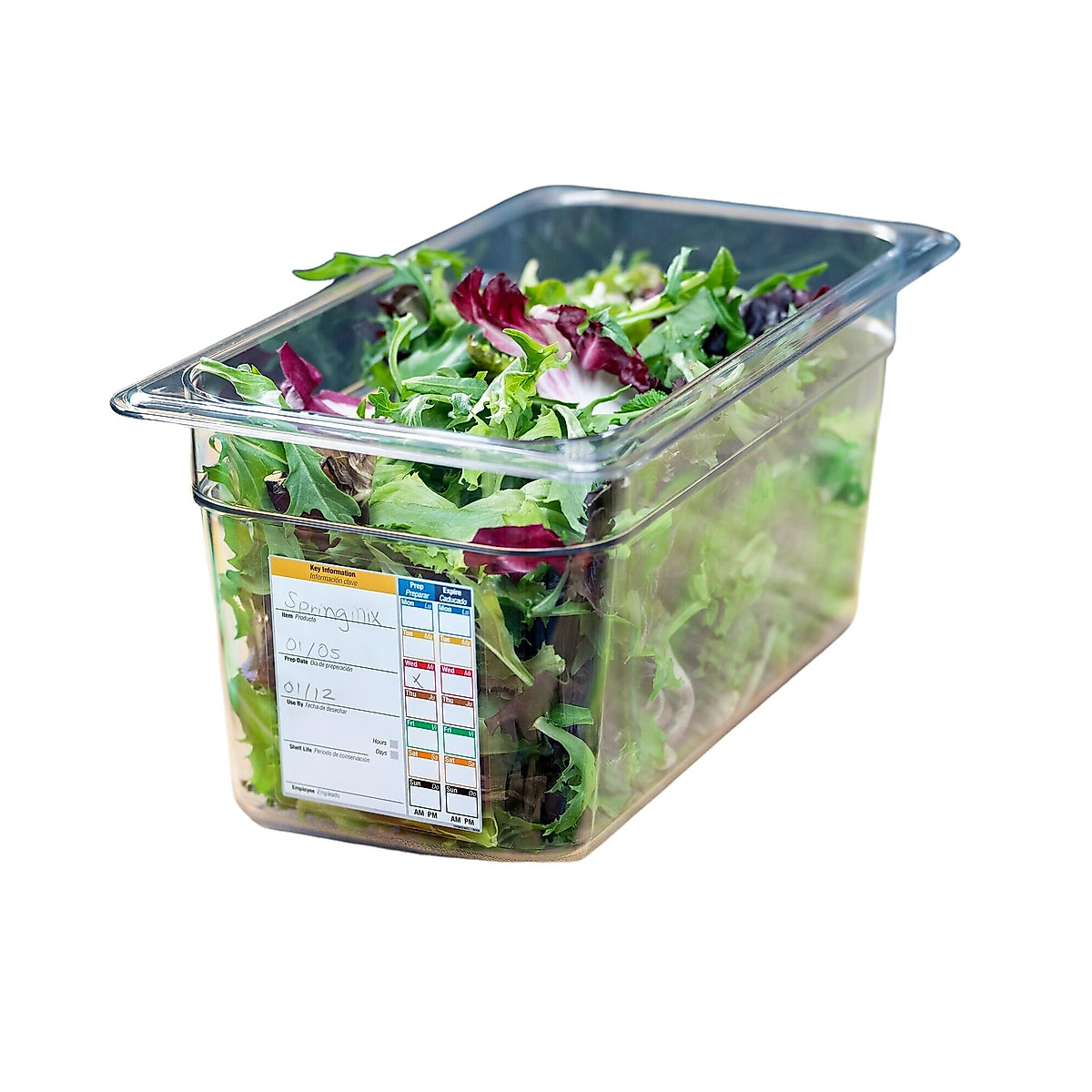 Carlisle FoodService Products PermaLabel Count, 6" Deep, Clear