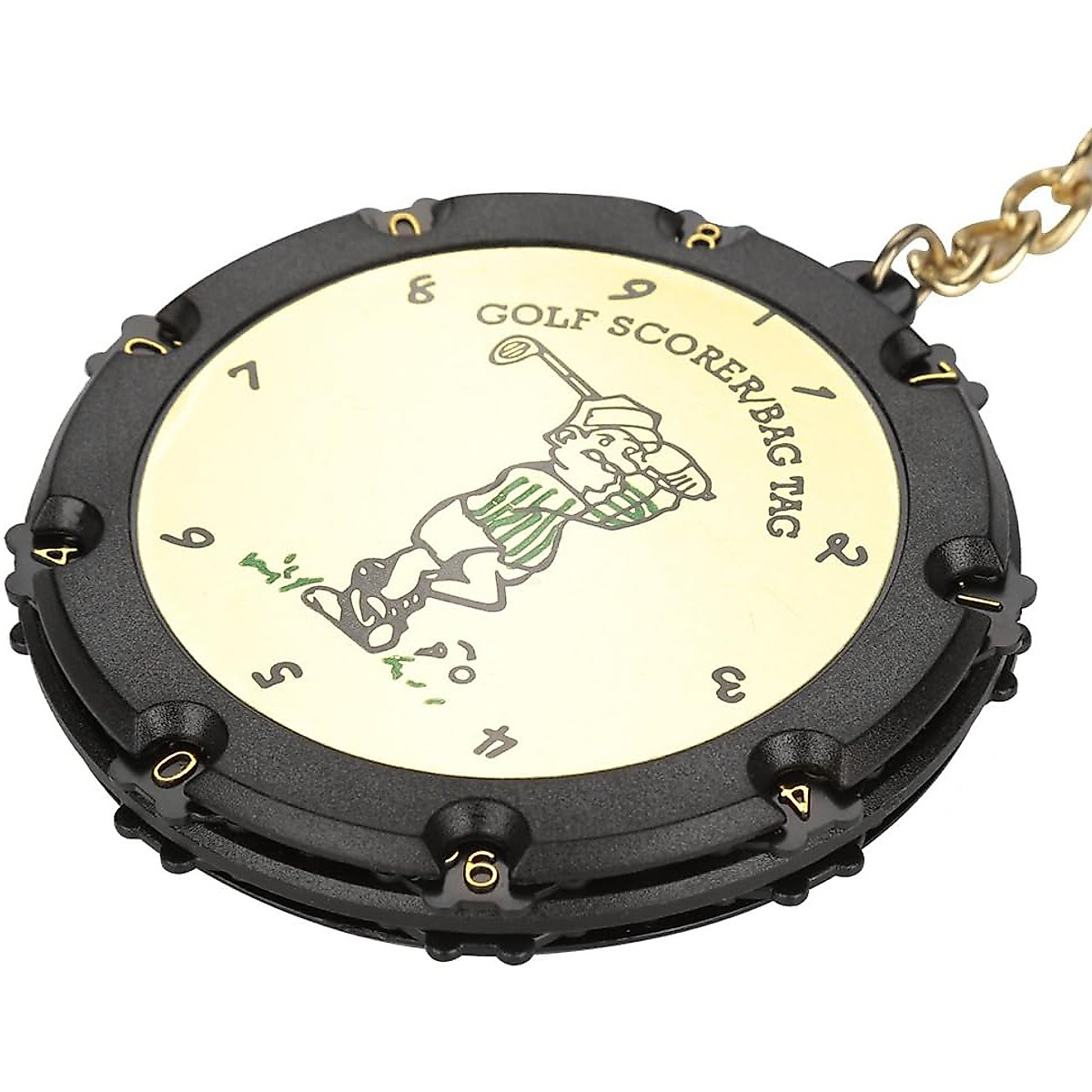 Golf Score Counter 18 Holes Tally Counter Hand Held Clicker Digit Counter Golf Numbers Clicker with Clip Keychain for Golf Accessory