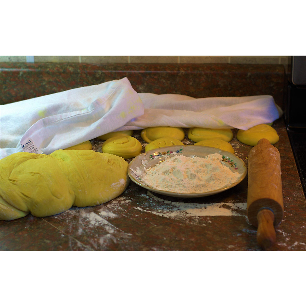 LIAET Flour Sack Kitchen Towels, Dish Towels,6 Pack 100% Cotton Towels 28' X 28'. Highly Absorbent, Hand Towels. Tea Towels, Kitchen Towels,with Hanging Loop.(6)