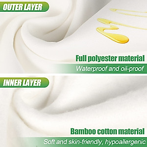 Castor Oil Pack Wrap- Reusable Organic Castor Oil Pack Kit for Women Gift Liver Detox- Bamboo Cotton Castor Oil Pack Compress with Storage Bag for Constipation Inflammation (Oil Not Included)