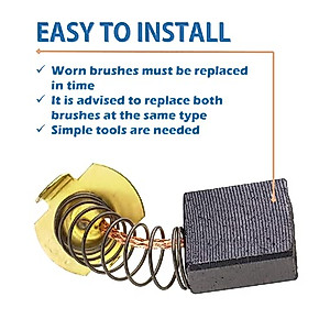 4pcs longlife CB204 Carbon Brush replacement for Makita CB-204, CB-203, CB202, 191944-6, 191953-5, 191957-7, 181051-3, 643200-5 (4 pcs/pack)