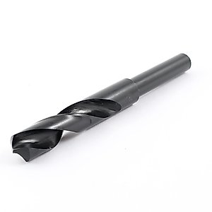 uxcell HSS Steel Round Shank 16.5mm Diameter Twist Flute Bit for Bench Drill