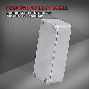 DaierTek 3pcs 1590A Metal Guitar Pedal Enclosure 92x38x31mm Diecast Aluminum Stomp Box Case Unfinished for Guitar Effect