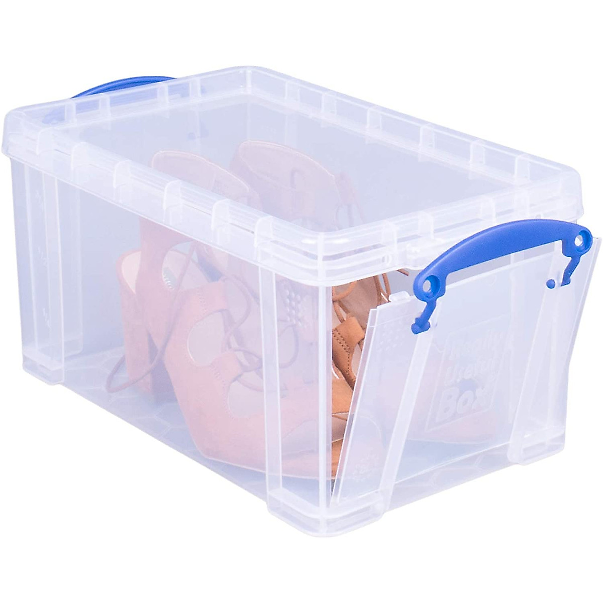 Really Useful Plastic Storage Box 8 Litre Open Fronted Box Clear