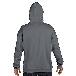 Hanes Men's Ultimate Cotton Heavyweight Pullover Hoodie Sweatshirt, Black, Medium