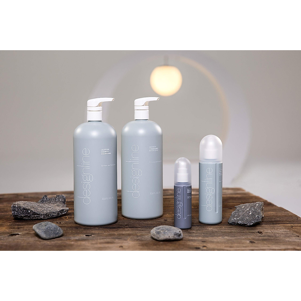 DESIGNLINE Olive Oil Conditioner - Regis Fortified with Olive Oil, Castor Oil and Rich in Vitamins E and K to Help Protect Hair from Environmental Damage (33.8 oz.)