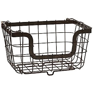 Gourmet Basics by Mikasa General Store Stacking/Nesting Metal Basket