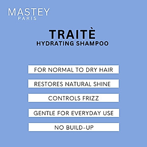 Mastey Paris Professional Cream Hair Care, Sulfate Free, Lipid & Amino Acid Fortified, with UV Blocking Antioxidants - 33 fl oz (Shampoo-2 Count)