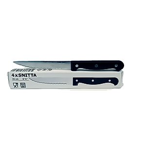 Ikea Serrated Knives Black Stainless Steel (8 Pack)