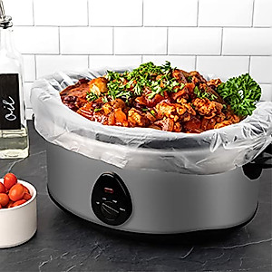 Slow Cooker & pot Liners Fits 7 - 8 Quarts, Extra Large Pot Liners SIZE: 13'' x 21'' x 4'' Inches, 4" Gusset Bottom, Extra Large Pot Liners, 20 pack