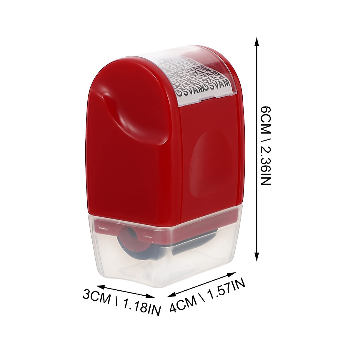 Tofficu 1pc Confidentiality Seal Postage Stamps Anti Stamp Personal Information Stamp Address Blocker Stamp Paid Stamp Identity Guard Stamp Guard Your Roller Plastic Letter Opener Red