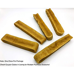 Yak Snak Dog Chews - All Natural Hard Cheese Himalayan Dog Treats - Long Lasting Dog Chews, Made from Yak Milk, Small, Medium. Large & Extra Large Sizes (XXL 1-Pack)