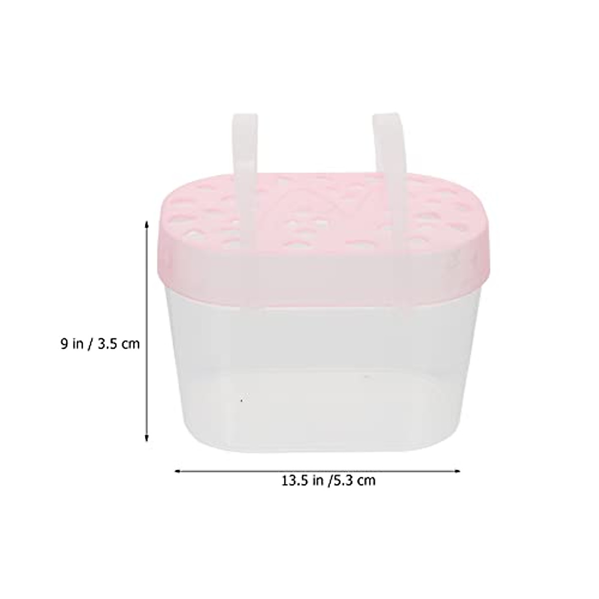 3Pcs Travel Turtle Carrier Portable Turtle Tank Terrarium Habitat Case Plastic Reptile Habitat Container Small Animal Carriers (Random Color)