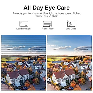 KOORUI 24 inch Computer Monitor, 75Hz FHD IPS Monitor, Frameless Ultra Slim Design, 99% SRGB, Flicker-Free, HDMI, VGA, VESA Mountable, Ergonomic Tilt Eye Care LED Display for Home Office