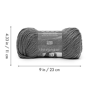 Red Heart Boutique Unforgettable Gotham Yarn - 3 Pack of 100g/3.5oz - Acrylic - 4 Medium (Worsted) - 270 Yards - Knitting/Crochet